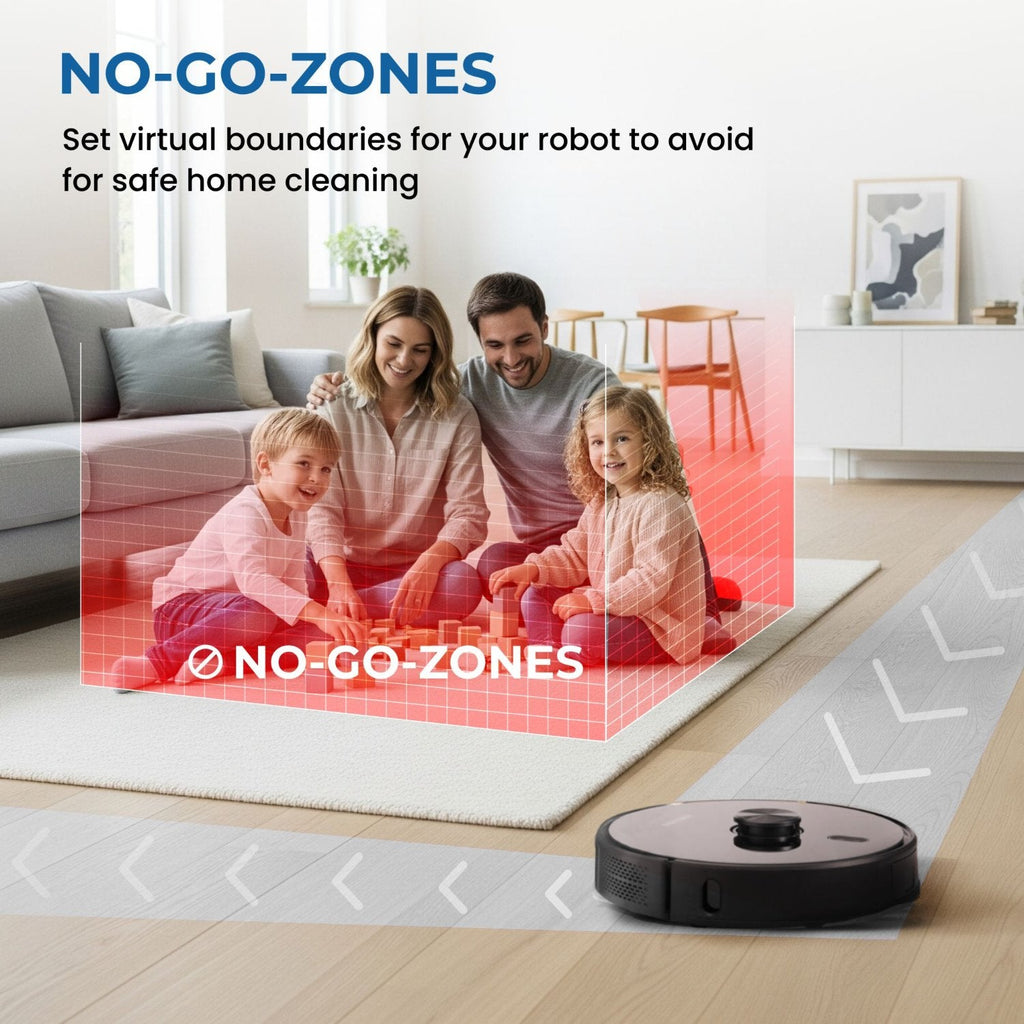 Olsen & Smith Smart Robot Vacuum Cleaner with Mop – 6500Pa Suction, La
